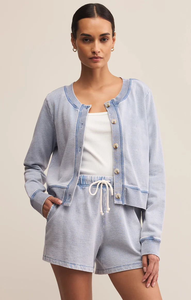 Daily Knit Denim Cardigan Washed Indigo – Hazel's Haven - Fort Smith