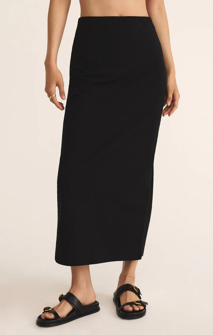 Gail Jersey Midi Skirt Black – Hazel's Haven - Fort Smith